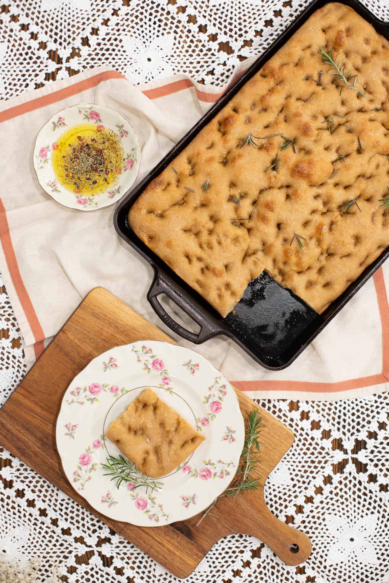 Easy Sourdough Focaccia with Freshly Milled Flour - The Modern Day Cottage